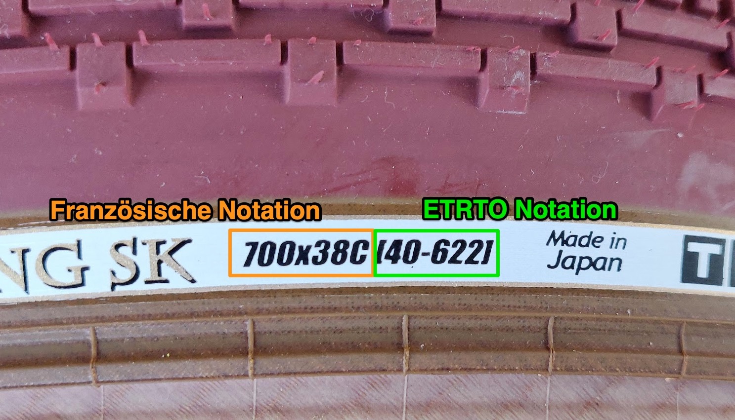Bicycle tire inner tube sizes - ETRTO ? Size charts ? Info ⚒ FRnet